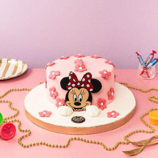 Minnie Mouse Flowers Cake 10cm | Salé Sucré Egypt